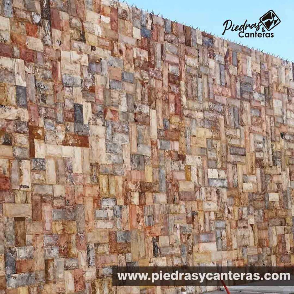 Piedrin Rojo Travertino 10cm x LL | Piedras y Canteras