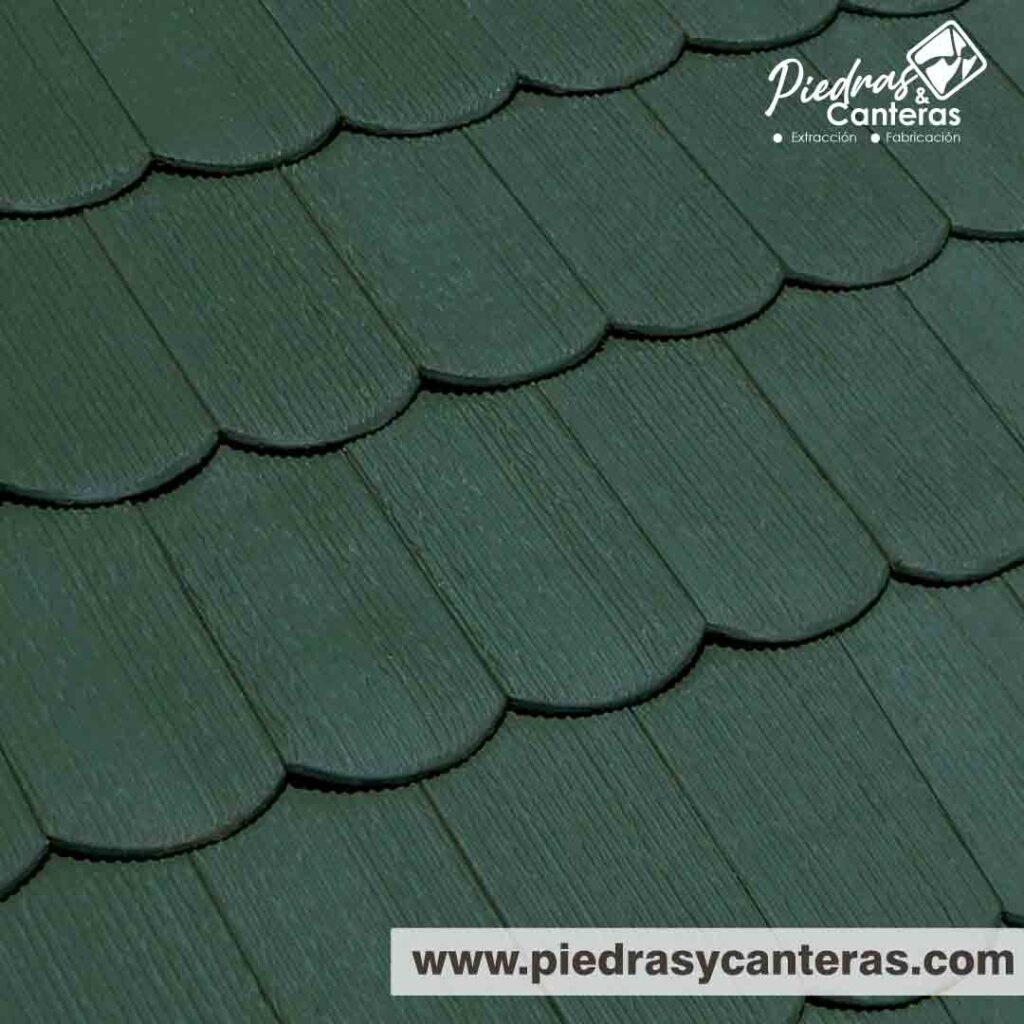 Teja de Barro, Teja Francesa Verde Manchester, Fabrica Tejas de Barro.